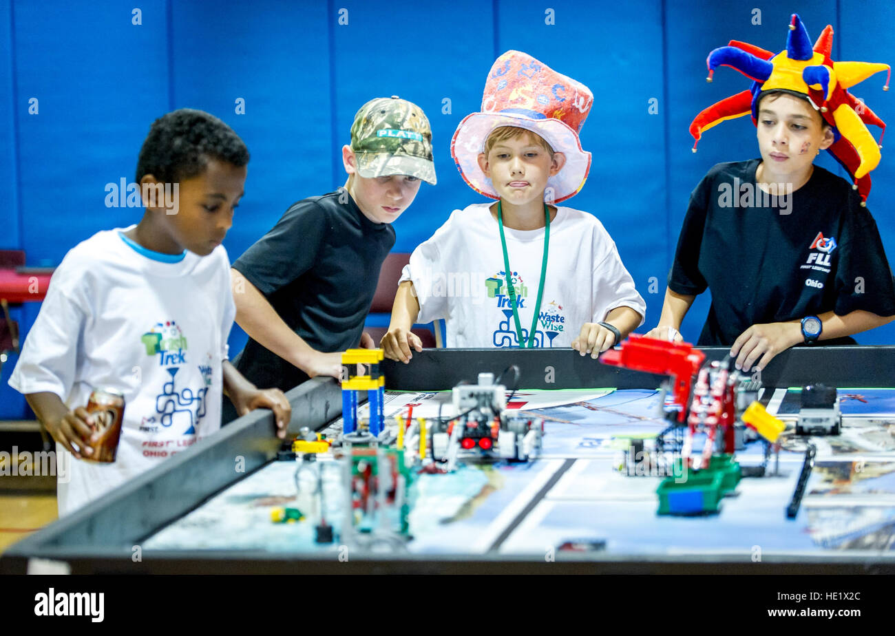 Left to right, Samson Scheie, 12, Brendan Marx, 12 Samuel Snowden, 9 ...