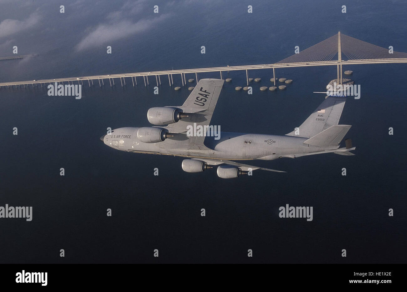 A KC-135R Stratotanker assigned to the 6th Air Refueling Wing, 91st Air ...