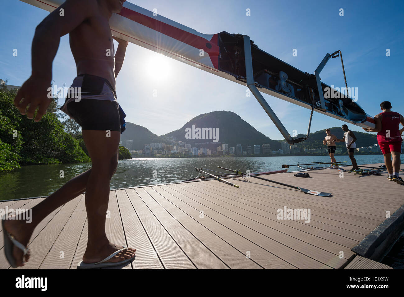 Rowing boat oars hi-res stock photography and images - Alamy