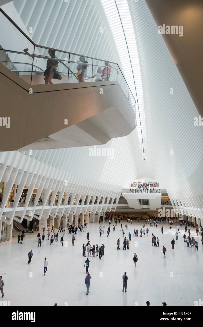 World Trade center transportation hub NYC subway Stock Photo - Alamy
