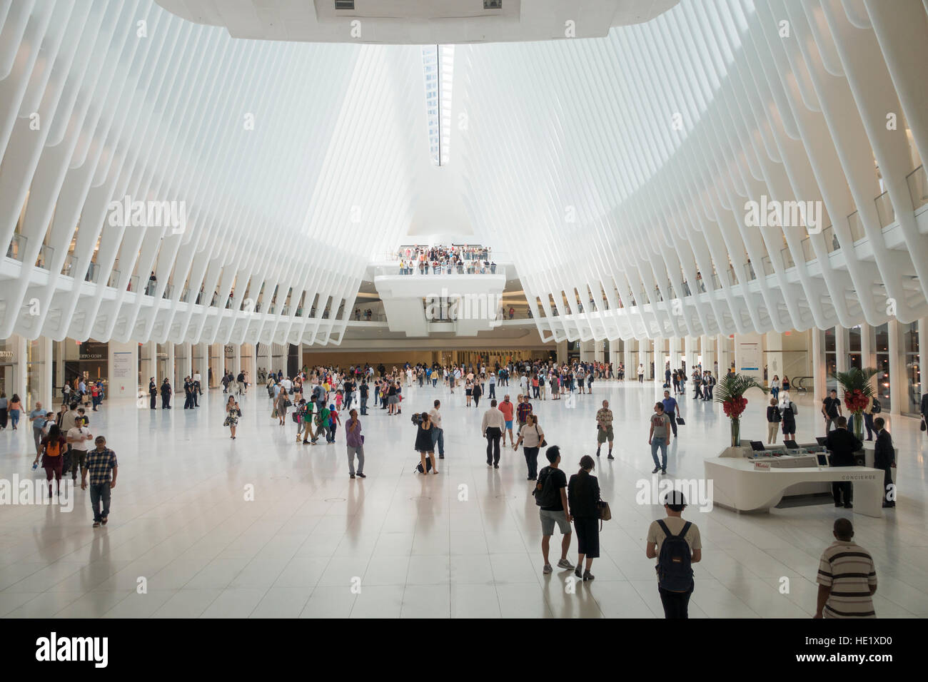 World Trade center transportation hub NYC subway Stock Photo - Alamy