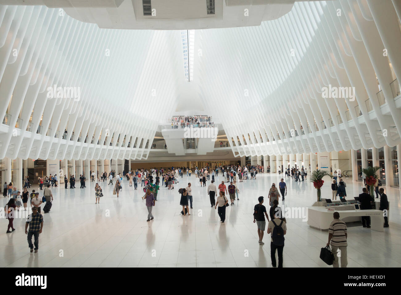 World Trade center transportation hub NYC subway Stock Photo - Alamy