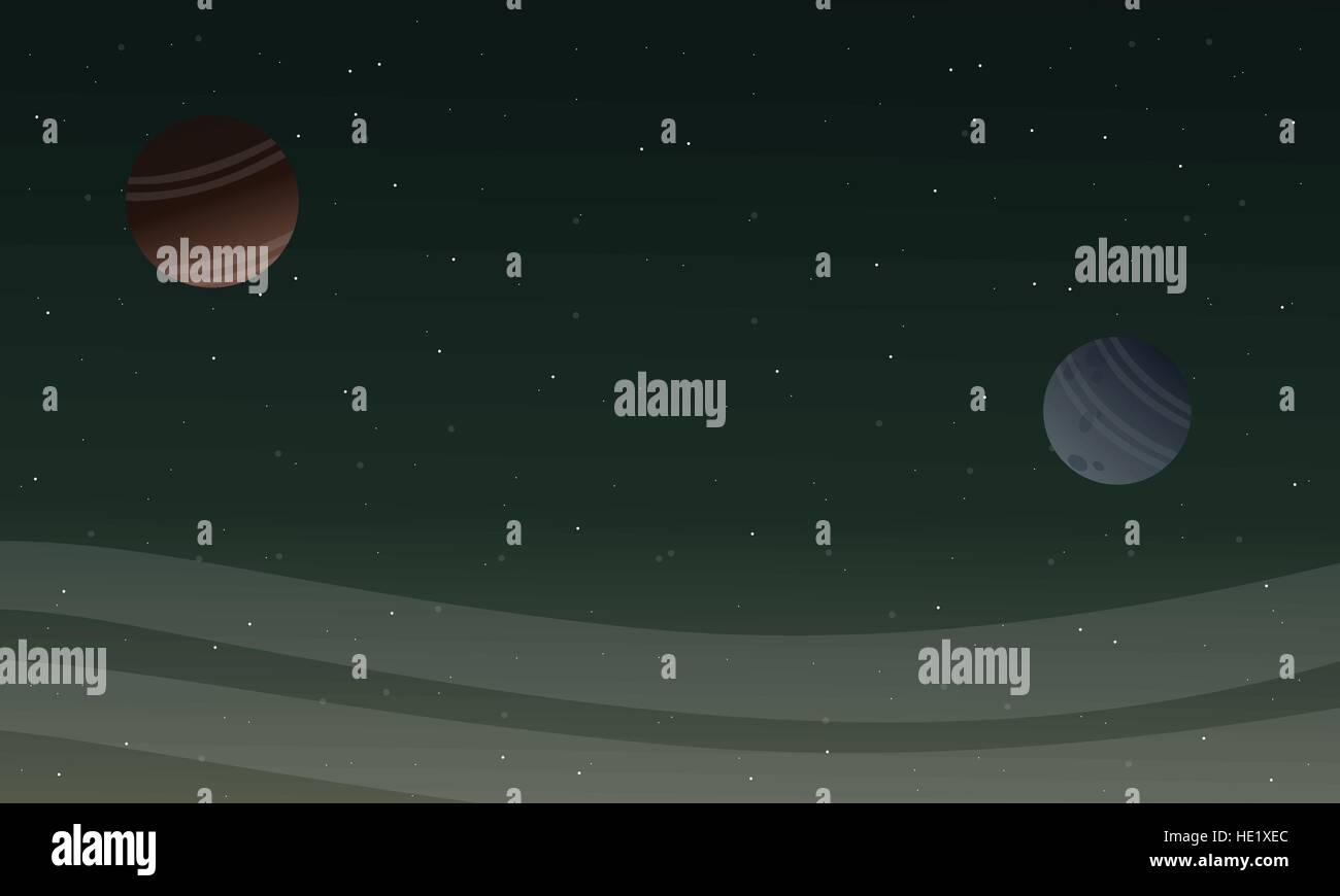 Space landscape with planet backgrunds Stock Vector Image & Art - Alamy