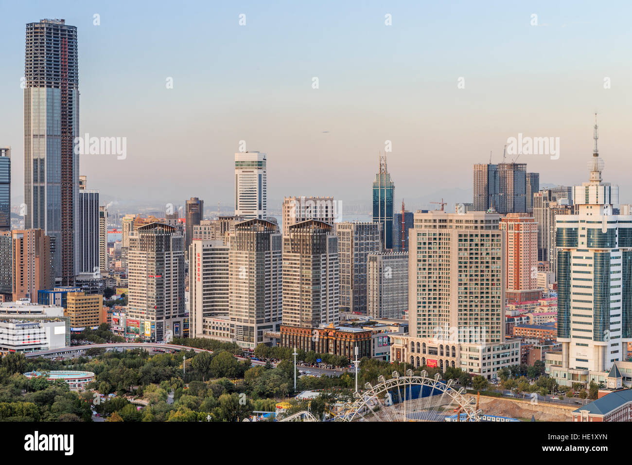 City dalian scenery and night scenery architecture hi-res stock ...