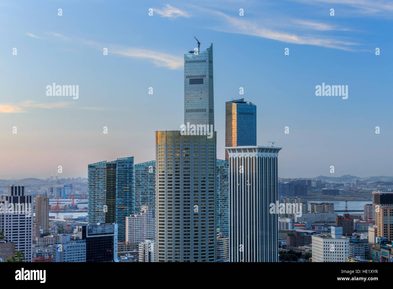 City dalian scenery and night scenery architecture hi-res stock ...