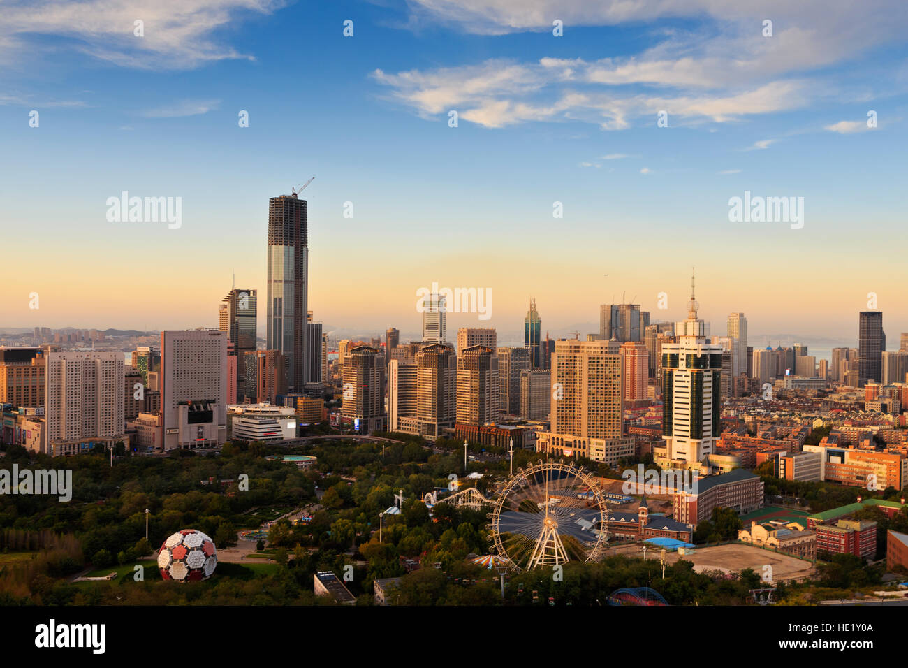 City dalian scenery and night scenery architecture hi-res stock ...