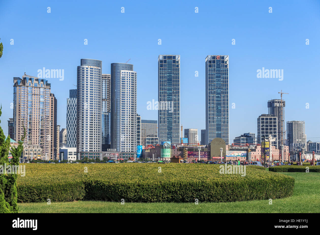 City dalian scenery and night scenery architecture hi-res stock ...