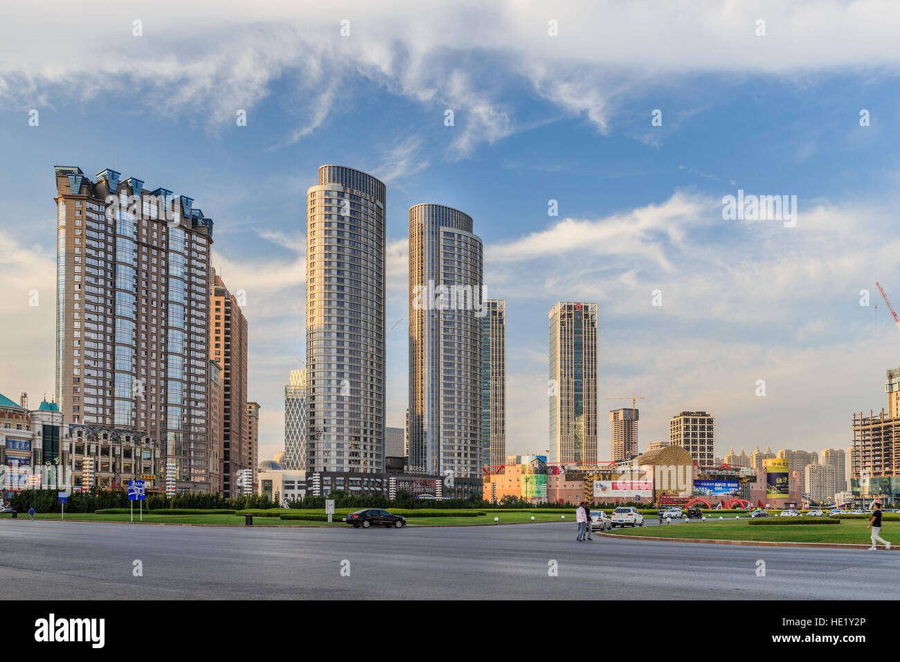 City dalian scenery and night scenery architecture hi-res stock ...