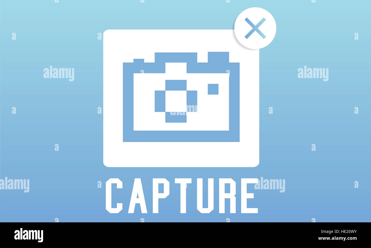Capture Photographer Camera Icon Graphic Concept Stock Photo - Alamy