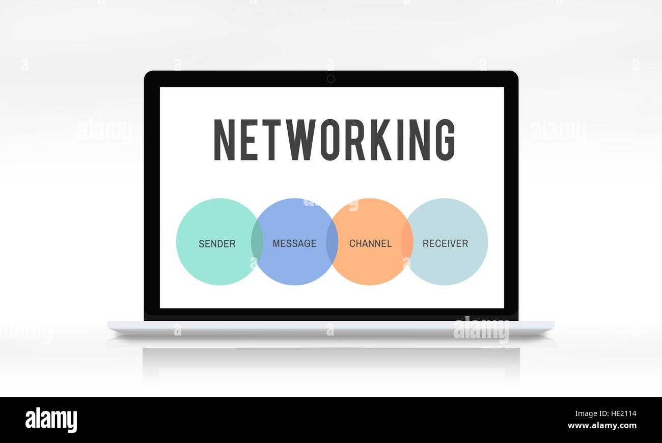 Networking Computer Connection Internet Concept Stock Photo - Alamy