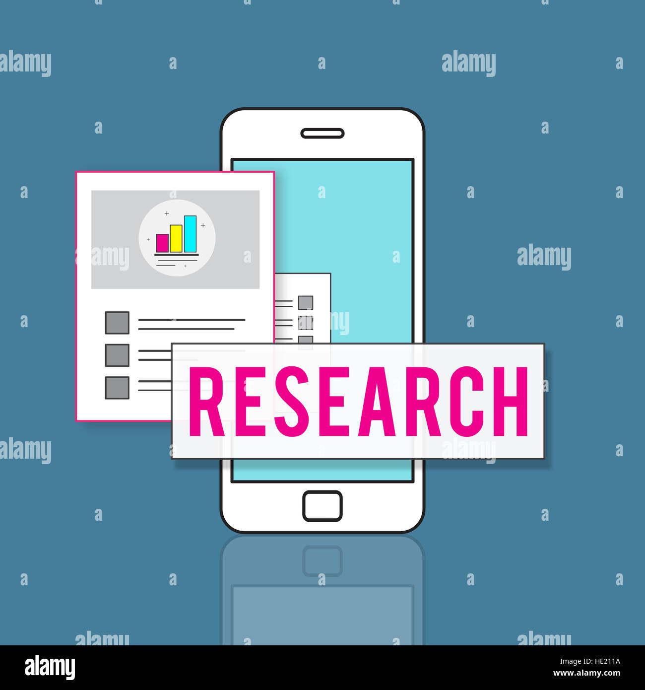 Summary Results Research Report Progress Concept Stock Photo - Alamy