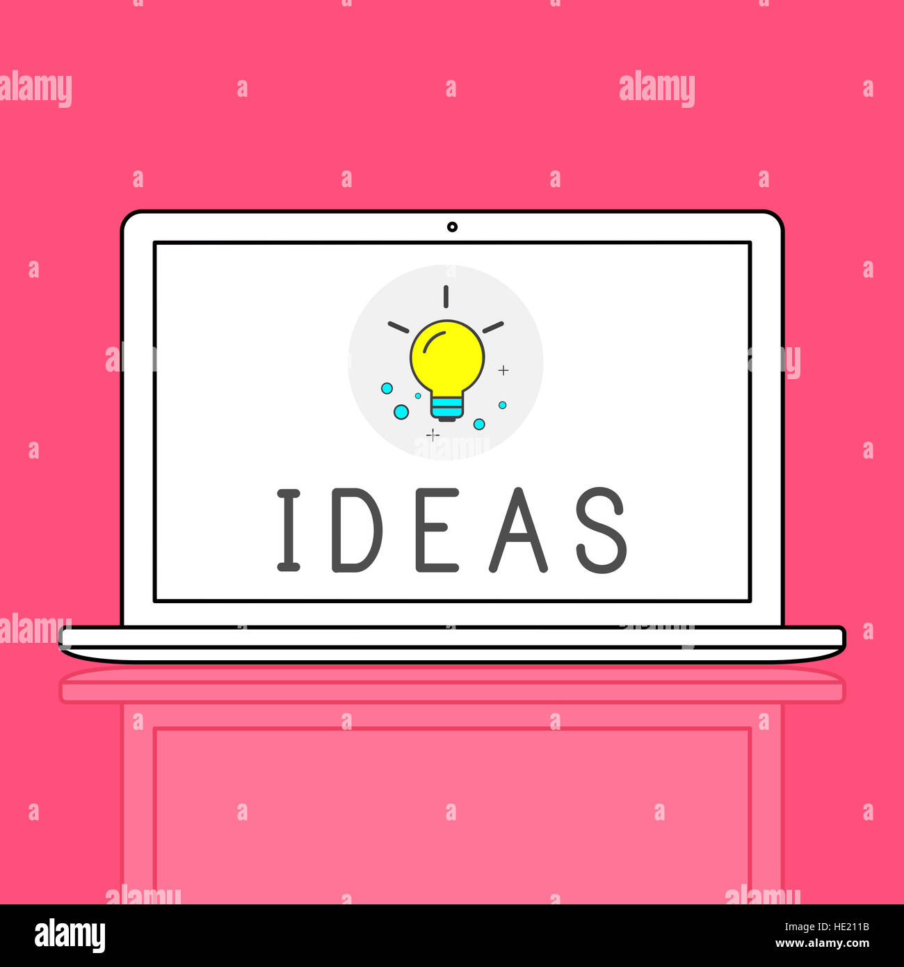 Ideas Lightbulb Innovation Thinking Icon Concept Stock Photo - Alamy