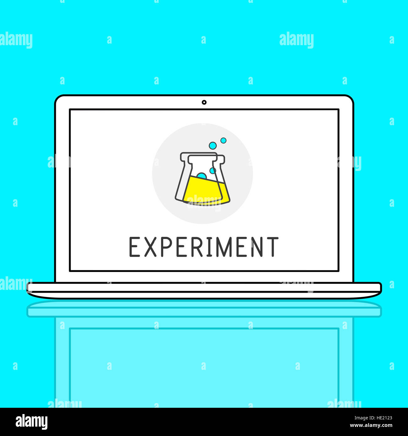 Science Lab Experiment Beaker Icon Concept Stock Photo - Alamy