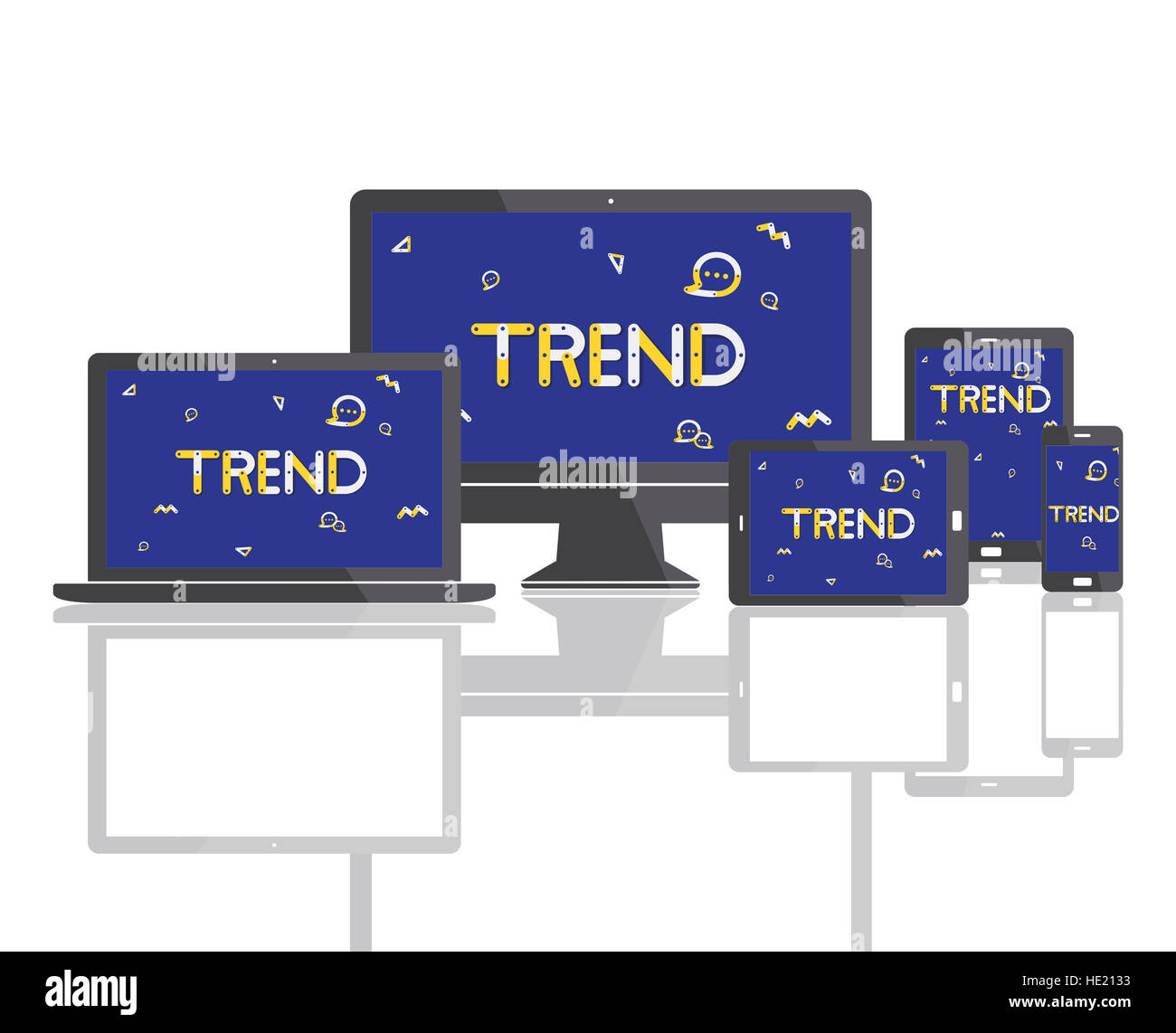 Geometric social media hi-res stock photography and images - Alamy