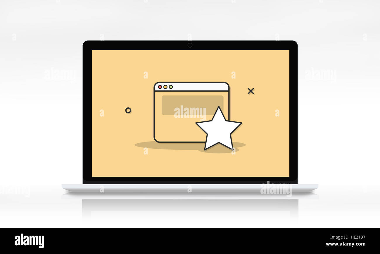 Bookmarks Favorite Internet Social Media Concept Stock Photo - Alamy
