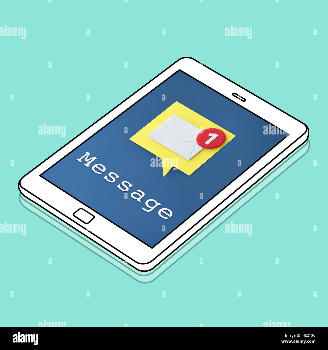 Message Notification Inbox Envelope Concept Stock Photo - Alamy