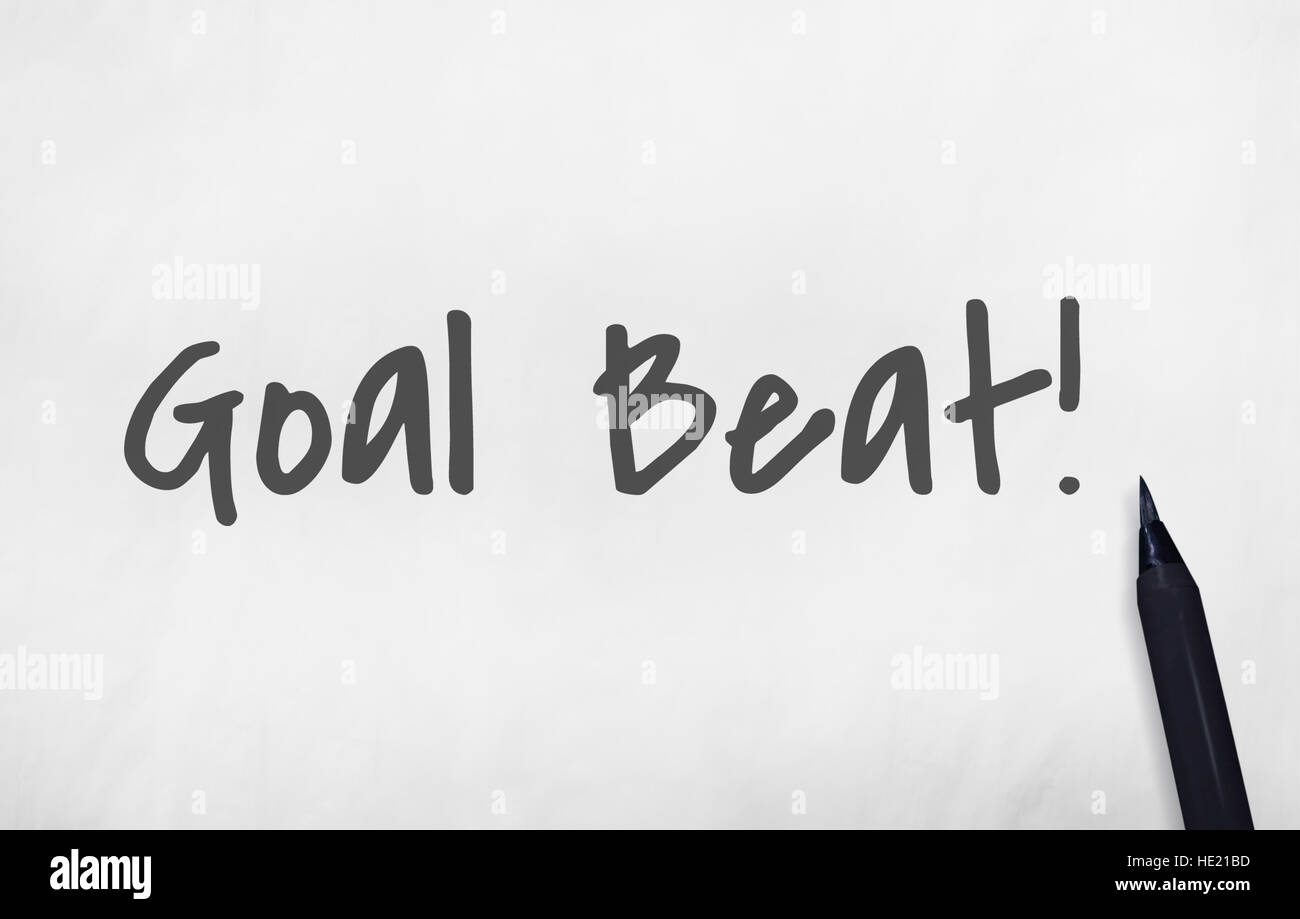 Goal Beat Aspiration Ambition Hopeful Aim Concept Stock Photo - Alamy
