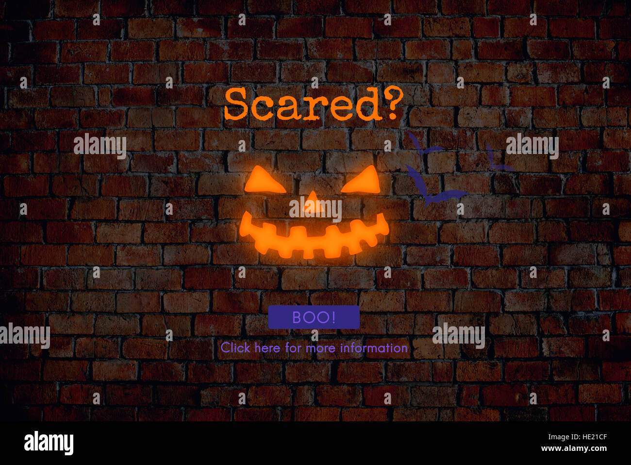 Halloween Holiday Pumpkin Interface Concept Stock Photo - Alamy