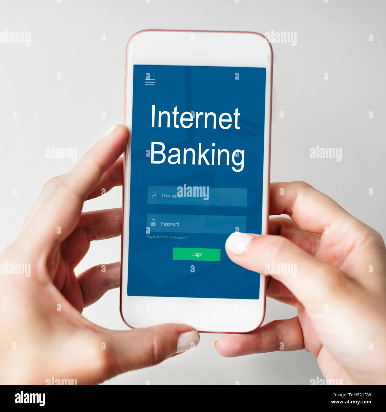 Internet Banking Online Payment Technology Concept Stock Photo - Alamy
