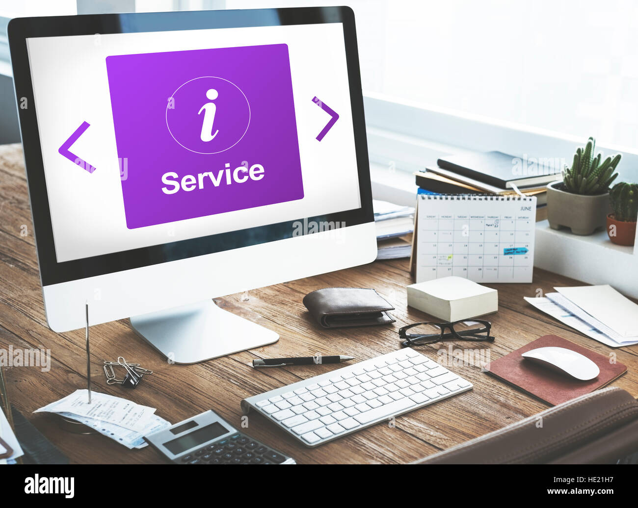 Customer Service Information Icon Concept Stock Photo - Alamy