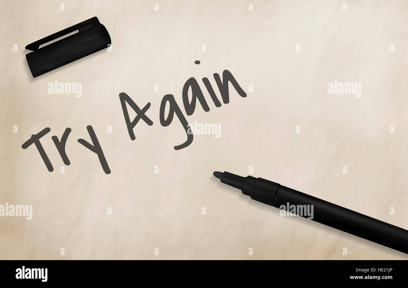 Time to Renew Try Again Restart Motivation Never Give Up Concept Stock ...