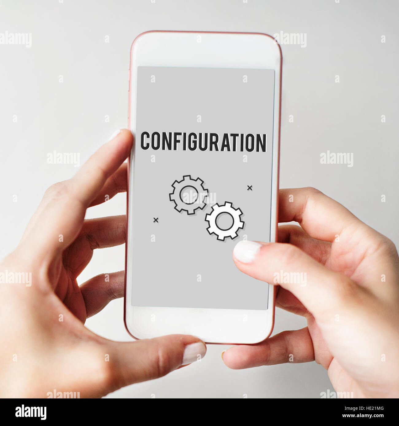 Configuration Setup System Concept Stock Photo - Alamy