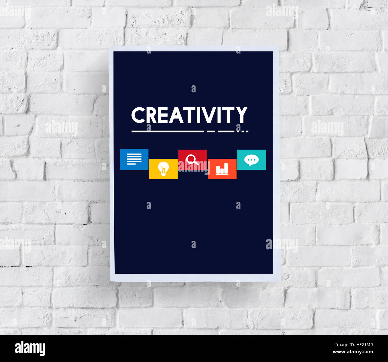 Creative Ideas Icon Boxes Concept Stock Photo - Alamy