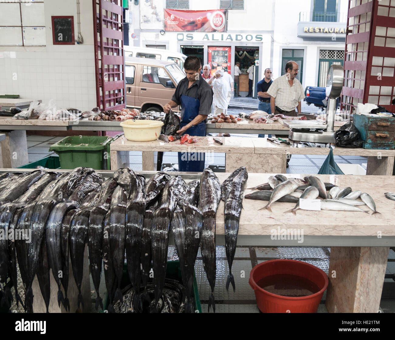 Fish market in Funchal, Madeira Stock Photo - Alamy