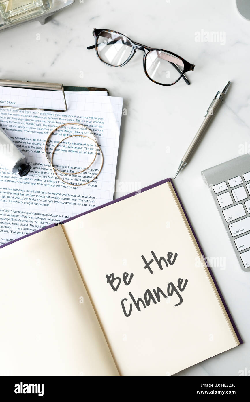 Be Brave Positive Change Concept Stock Photo - Alamy