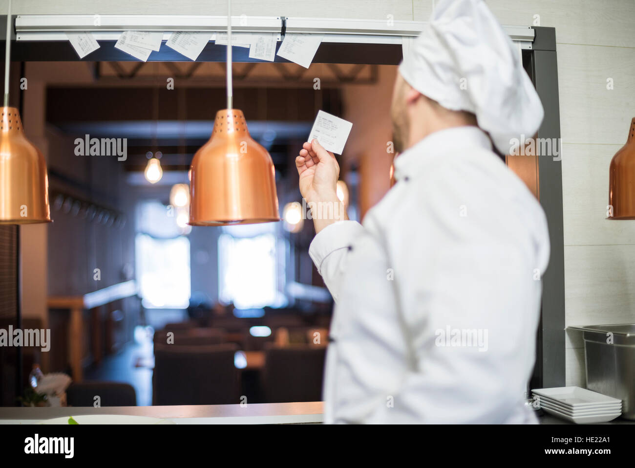 Rear view chef hi-res stock photography and images - Alamy