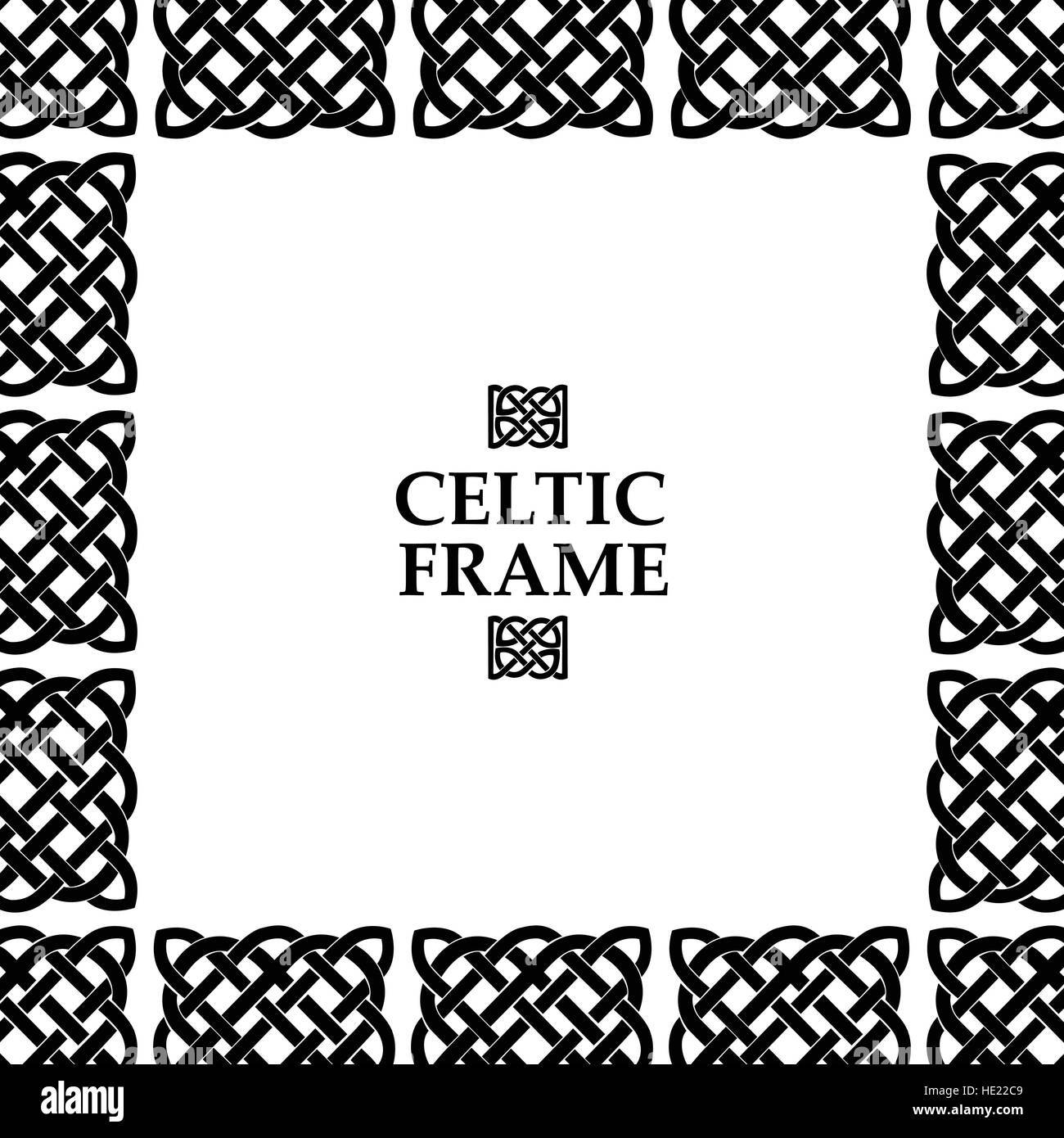 Celtic knot square frame Stock Vector Image & Art - Alamy