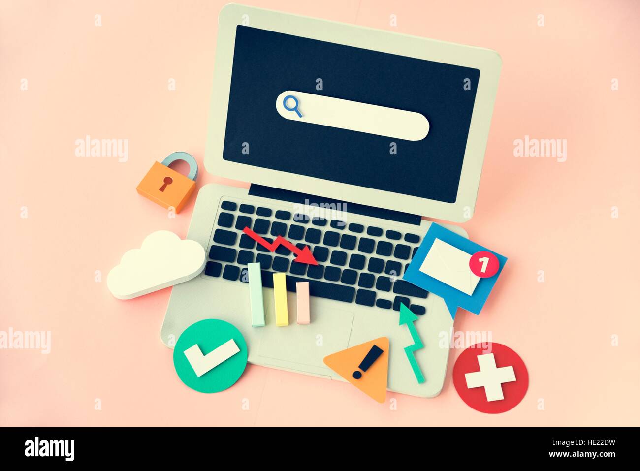 Computer Connection Internet Networking Digital Concept Stock Photo - Alamy