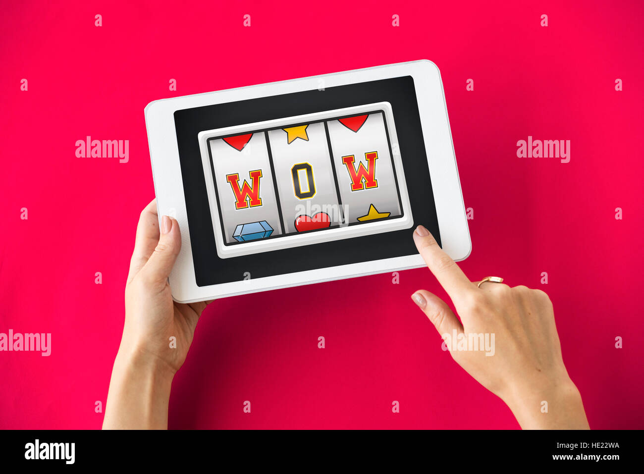 Wow Amazing Expressing Success Impressive Concept Stock Photo - Alamy