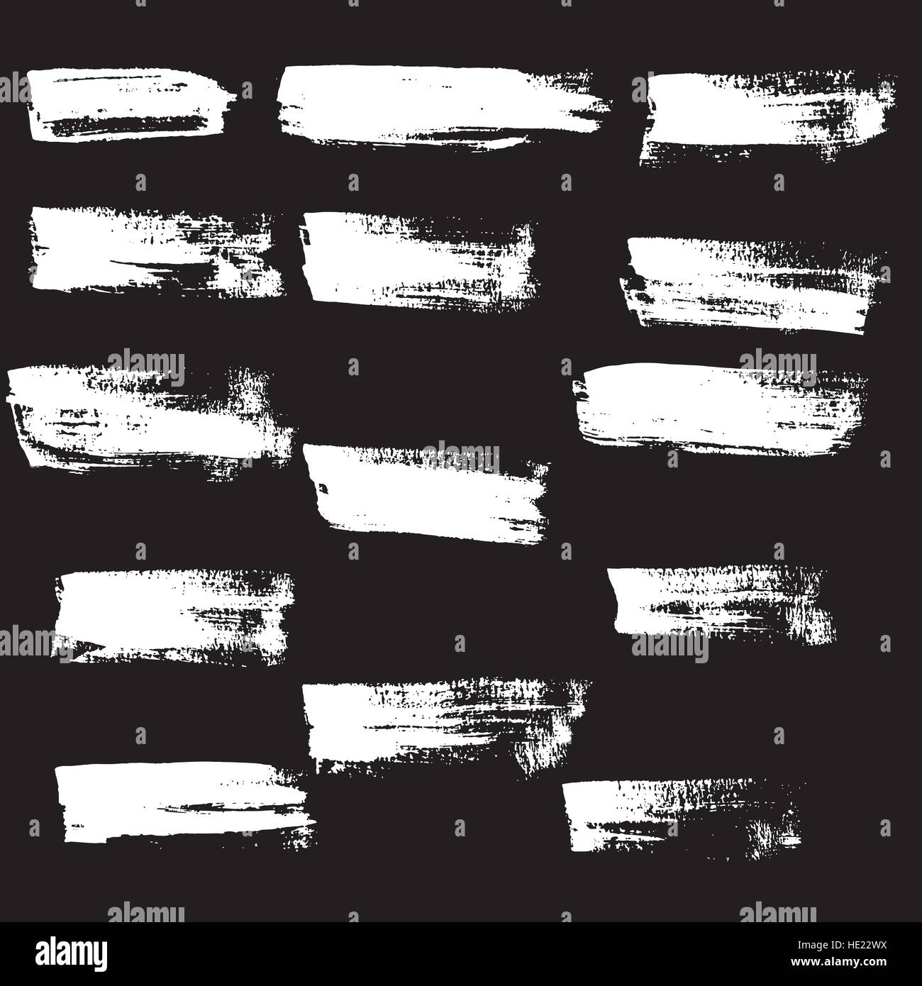 Black ink vector brush strokes. Vector illustration. Grunge texture ...