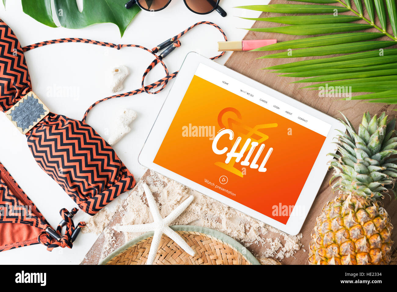 Vacation Break Relax Chill Concept Stock Photo - Alamy