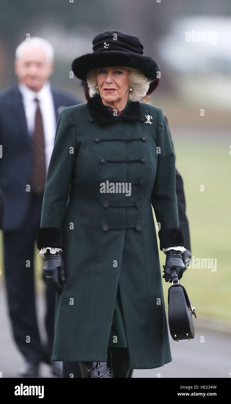 The Duchess of Cornwall at the Royal Military Academy, Sandhurst ...