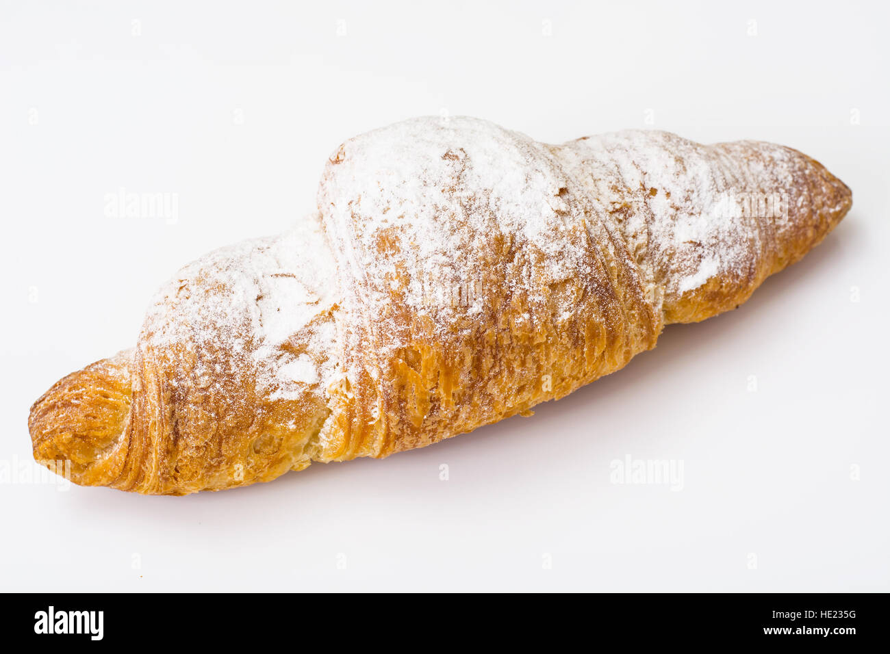 Fresh soft croissant on a white background. Studio Photo Stock Photo ...