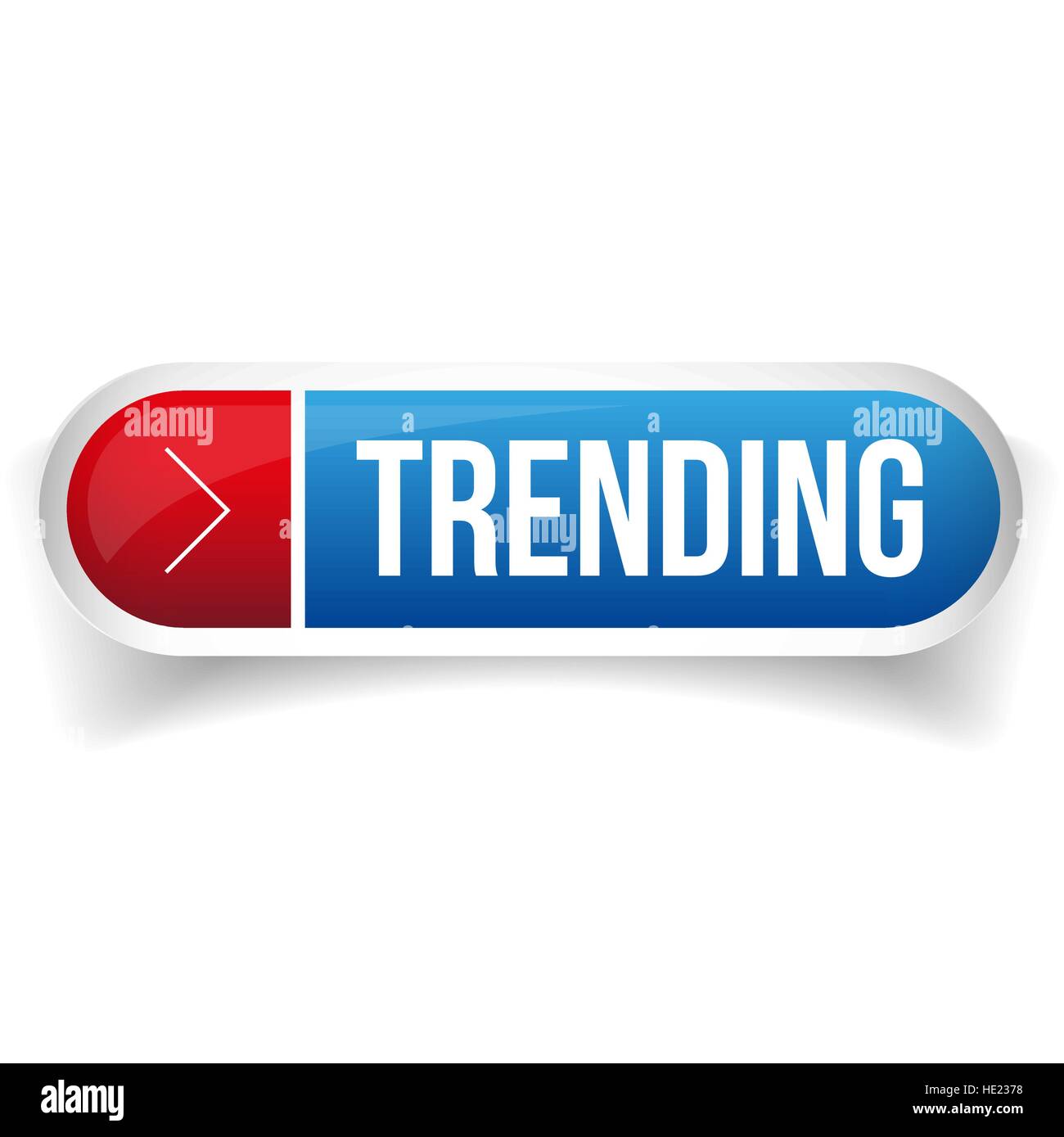 Trending button vector Stock Vector Image & Art - Alamy