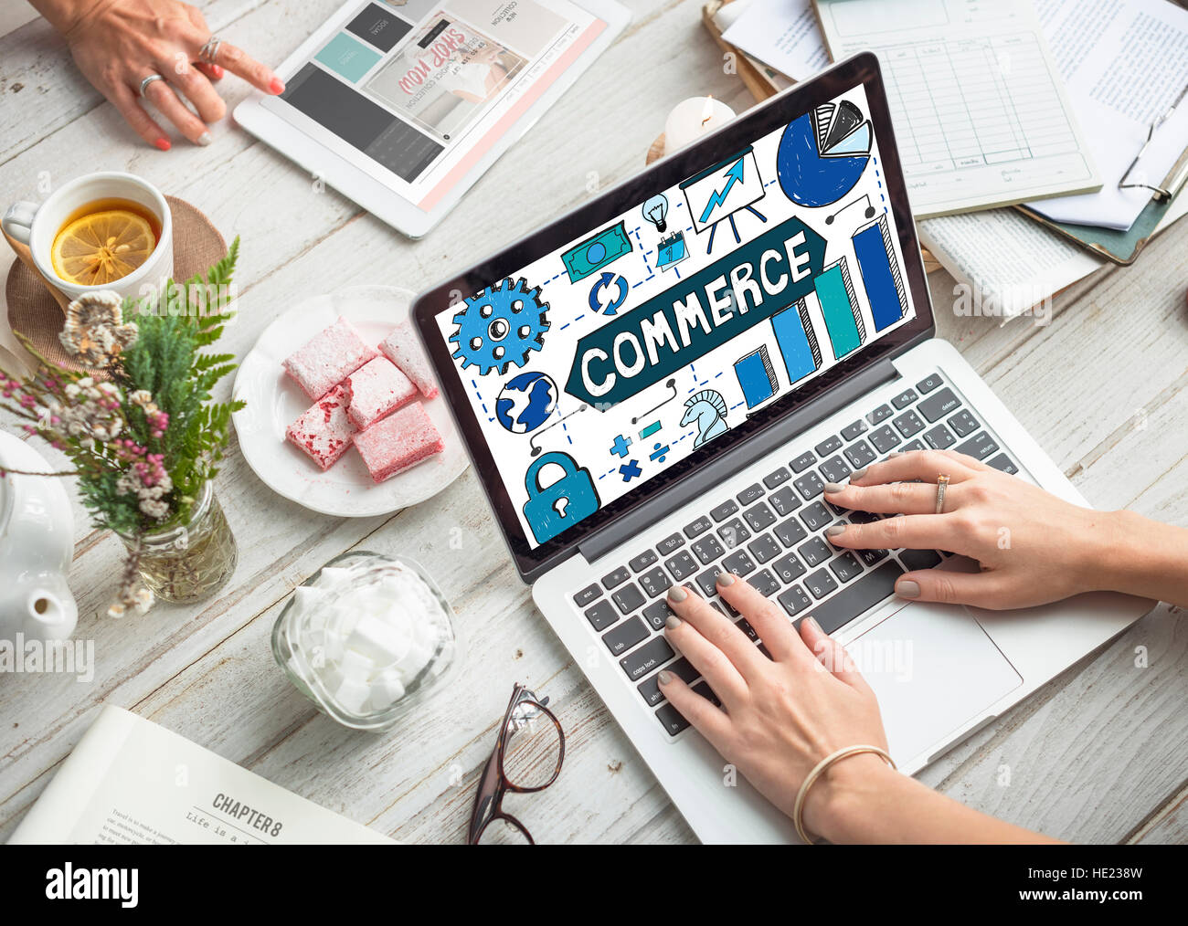 Shopping Online Consumerism Connection Sale Concept Stock Photo - Alamy