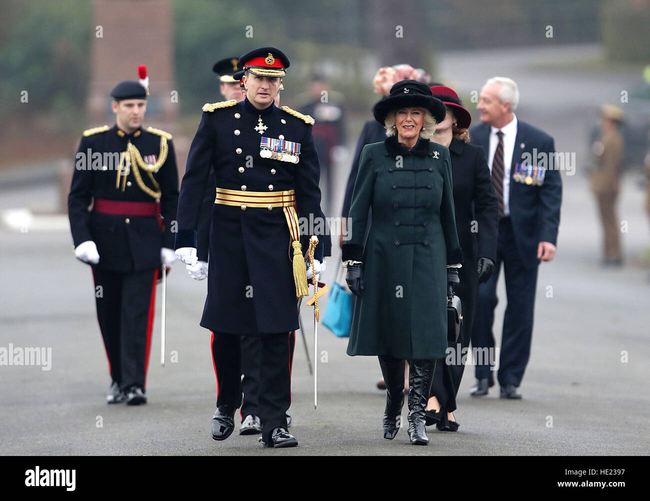 The Duchess of Cornwall at the Royal Military Academy, Sandhurst ...