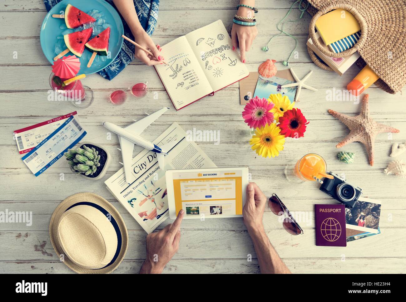 Person Reading Book Travel Concept Stock Photo - Alamy