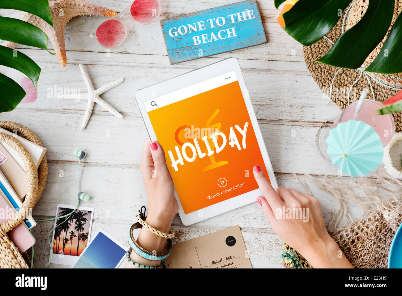 Holiday Chill Out RElaxation Getaway from It All Concept Stock Photo ...