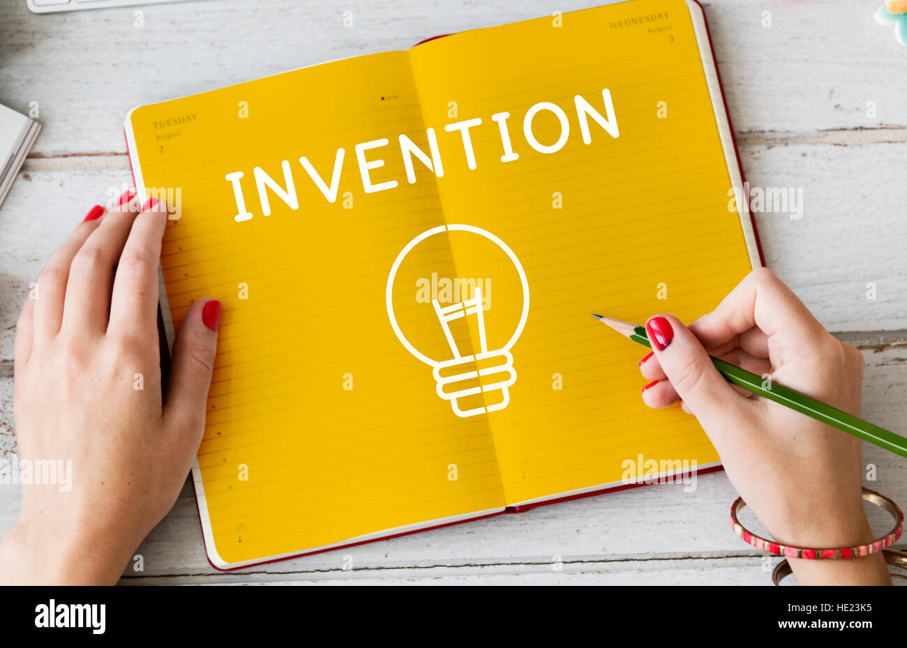 Ideas Creation Design Inspiration Vision Concept Stock Photo - Alamy