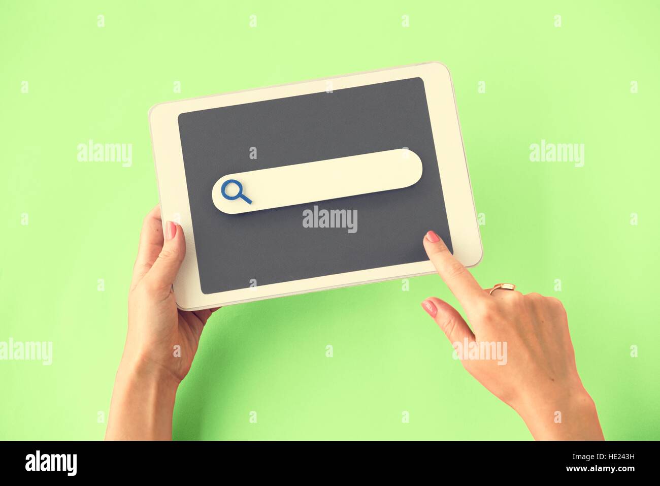 Tablet Digital Device Information Technology Concept Stock Photo - Alamy
