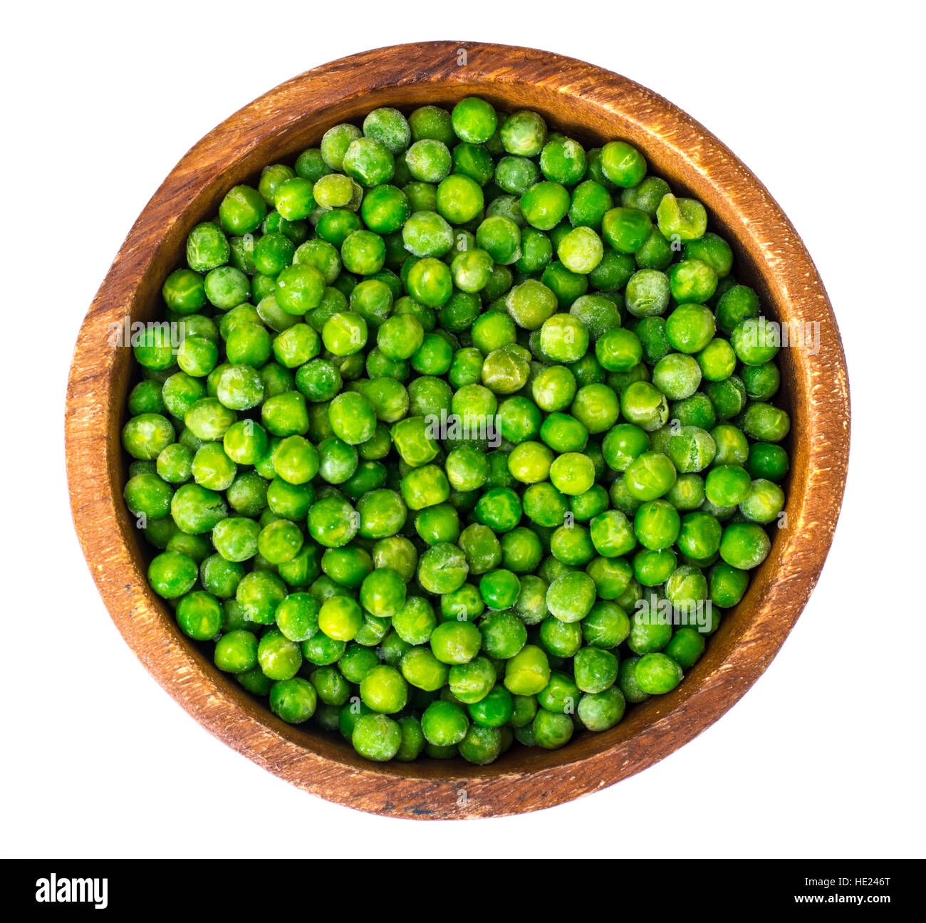 Bowl frozen green peas Cut Out Stock Images & Pictures - Alamy