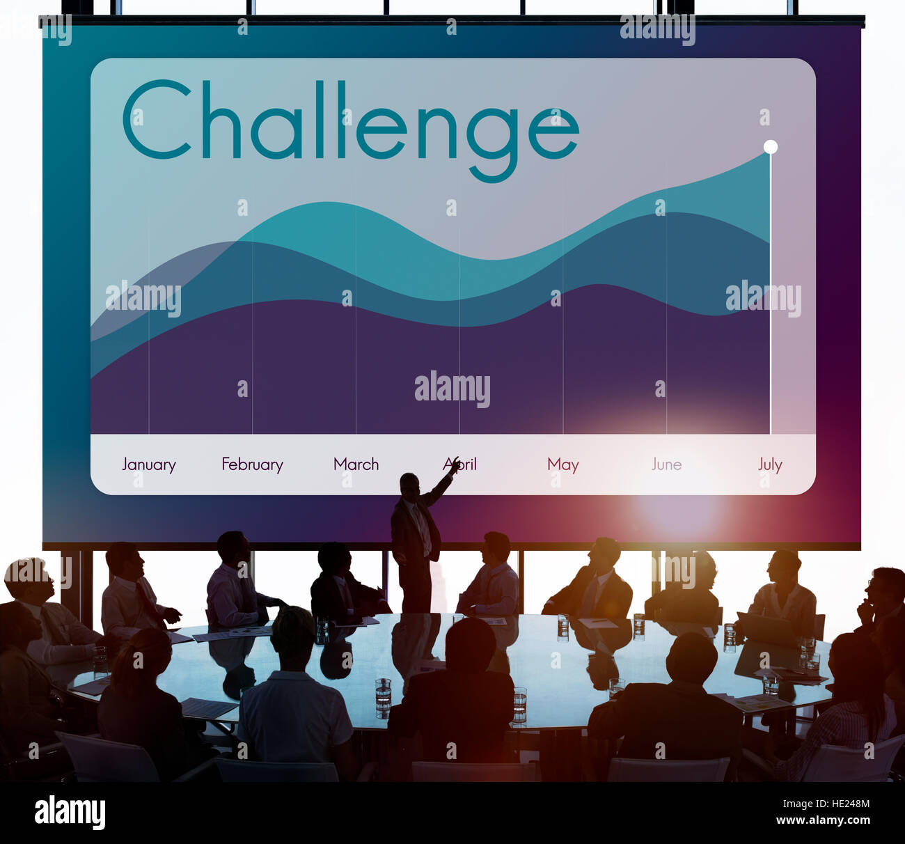 Challenge Business Graph Growth Success Concept Stock Photo - Alamy