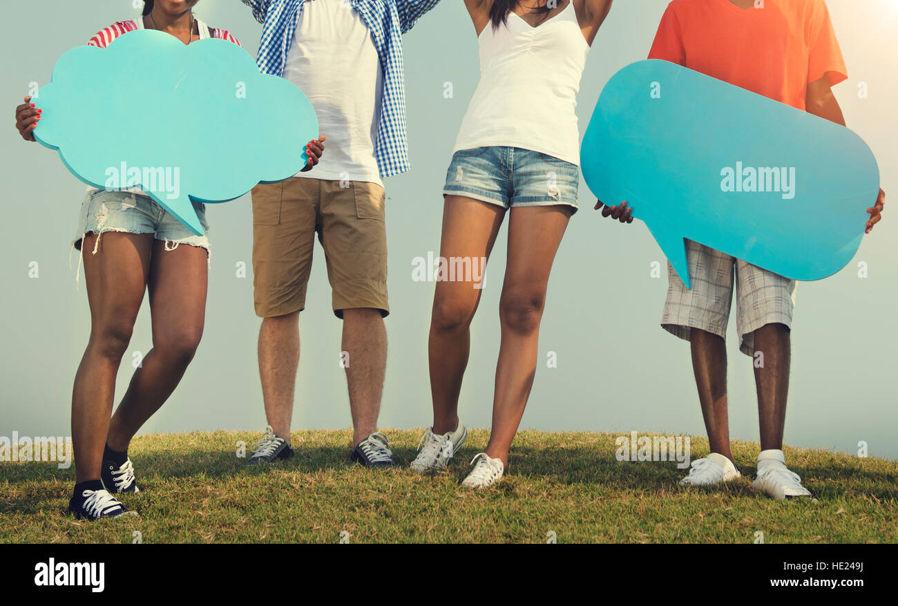 Friends Hanging Out Together Concept Stock Photo - Alamy