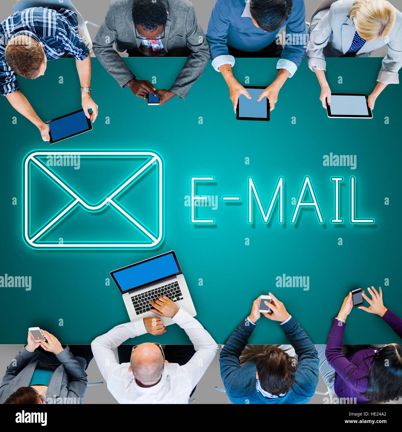 Message Letter Envelope Chat Graphic Concept Stock Photo - Alamy