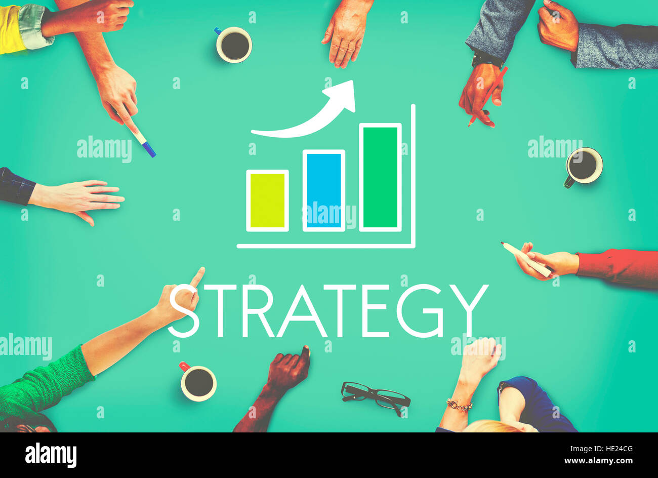 Business Development Growth Bar Chart Concept Stock Photo - Alamy