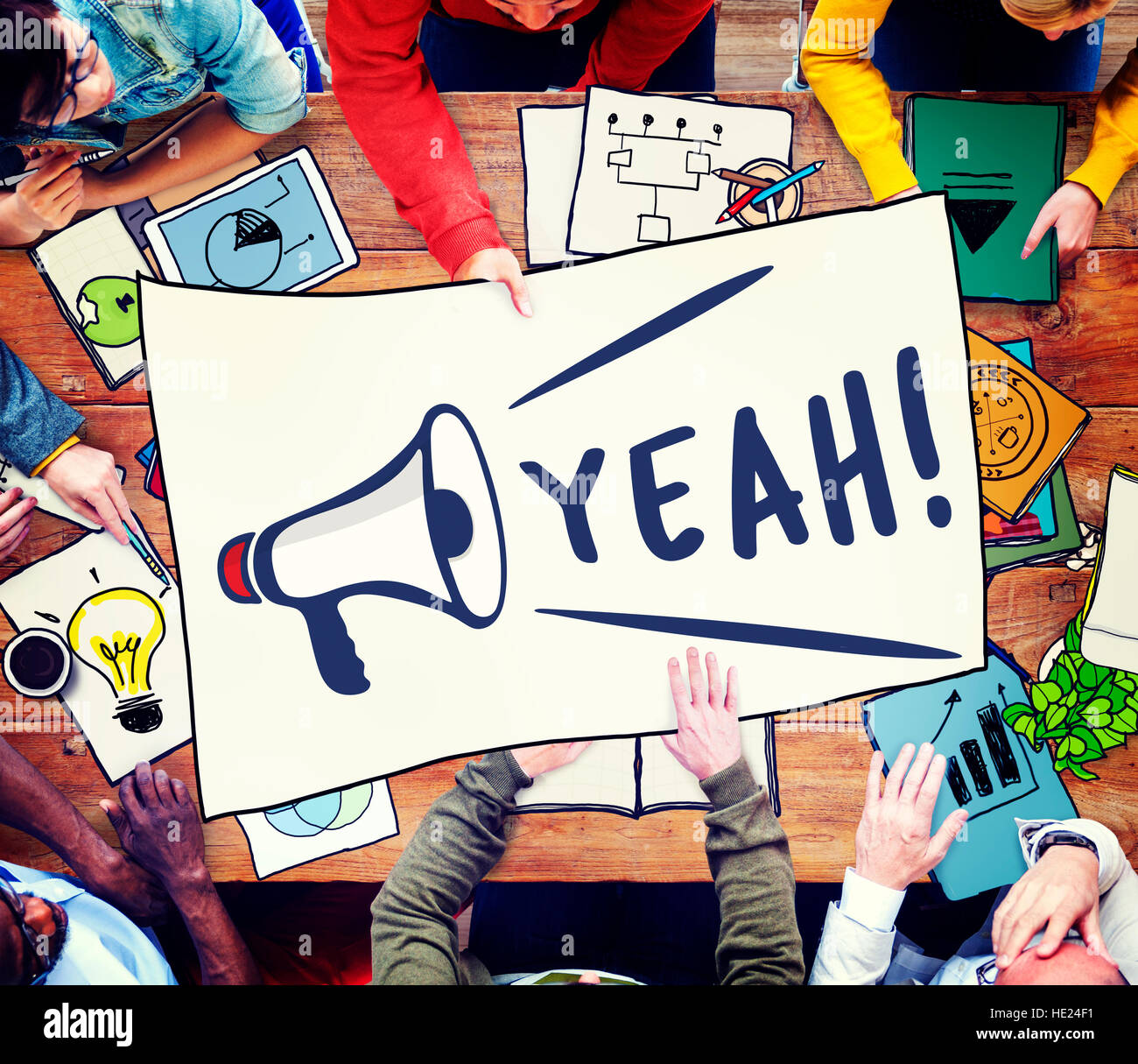 Yes Yeah Affirmative Absolutely Right Sure Concept Stock Photo - Alamy